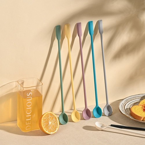 Reusable Stirring Spoon Long hand Jars Scraper Coffee Spoon Kids | eBay