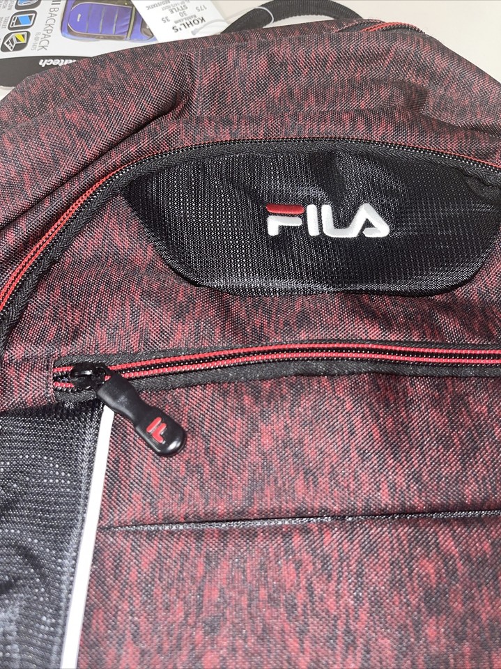 New Fila Argus 2 II Filatech Backpack Bag Laptop Compartment Tablet NWT ...