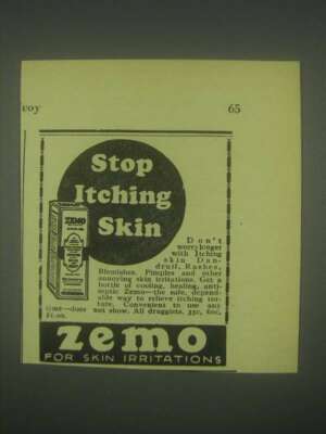 1931 Zemo Ointment Ad - Stop Itching Skin | eBay