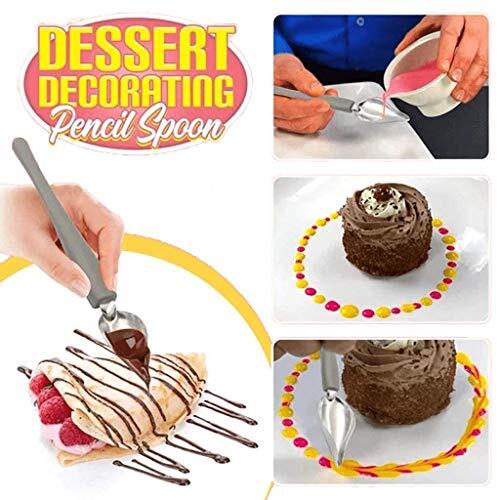 Culinary Precision Drawing Decorating Spoon Set 2Pcs Drizzle ...