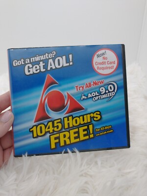 Vintage AOL 9.0 CD Compact Disc Computer History Collectable Gag Gift ...