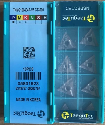 10PCS/box Original Taegutec CNC blade TNMG160404R-VF CT3000 | eBay.de