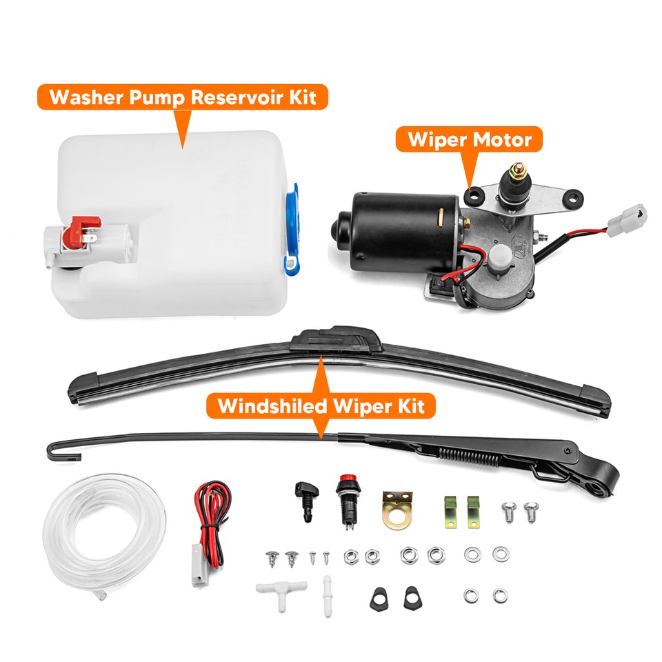 UTV 12V Electric Windshield Wiper Motor Kit for Polaris RZR PRO XP ...