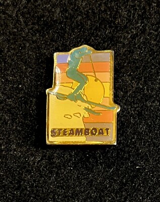 STEAMBOAT Springs Skiing Ski Pin Badge COLORADO Resort Travel Souvenir ...