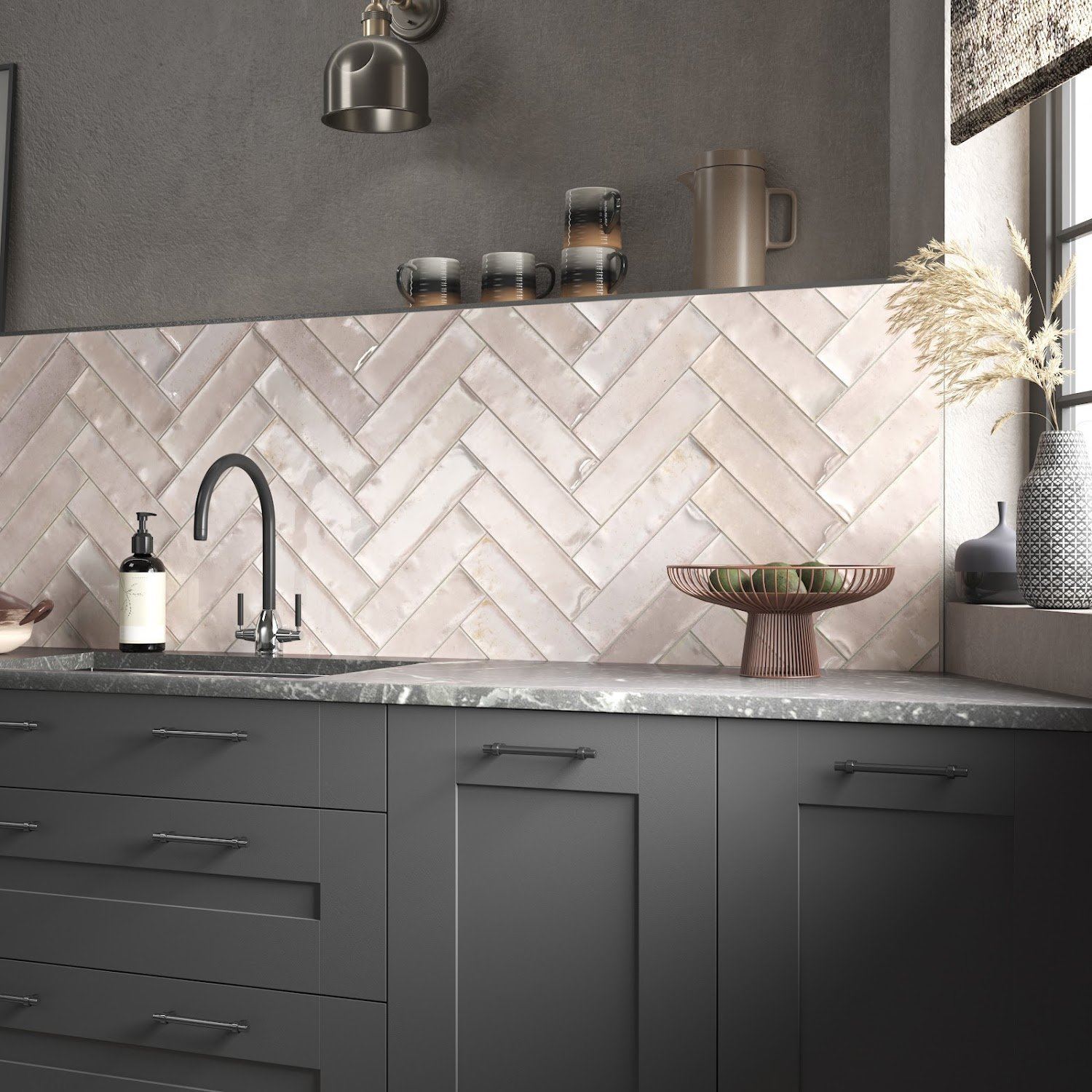 Amiata Aspire Rose Pink Ceramic Wall Tiles 75 x 300mm 5056467292644 | eBay