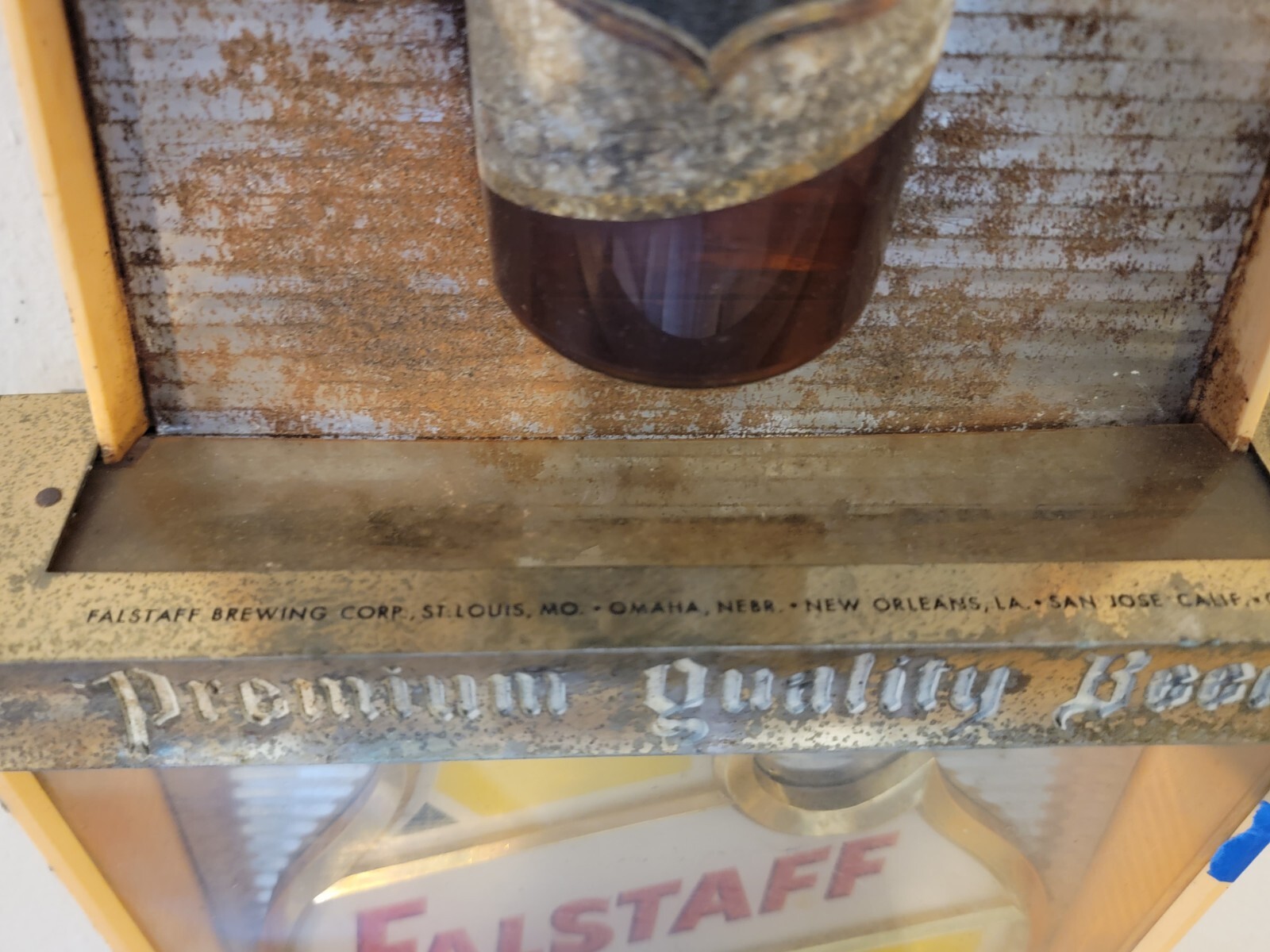 Rare Vintage Collectible Falstaff Beer Sign 1960's For Bar / Mancave ...