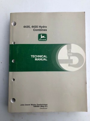 John Deere Technical Manual 4435 & 4435 Hydro Combines | eBay
