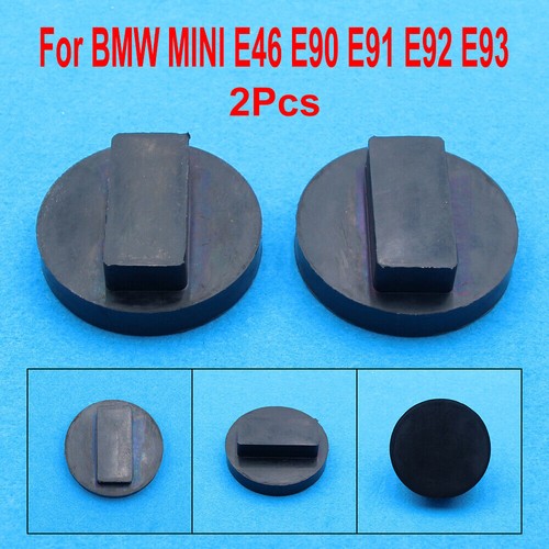 2Pcs Car Rubber Jacking Jack Pad Adapter Tool Fit BMW MINI E46 E90 E91 ...