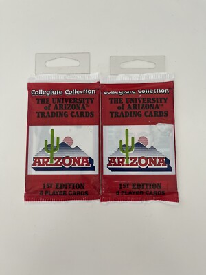 Lot Of 2 Collegiate Collection The University Of Arizona Trading Cards ...