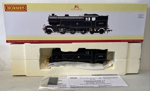 Hornby R2913 OO Gauge Thompson L1 Class 2-6-4T 67772 BR Black Steam ...
