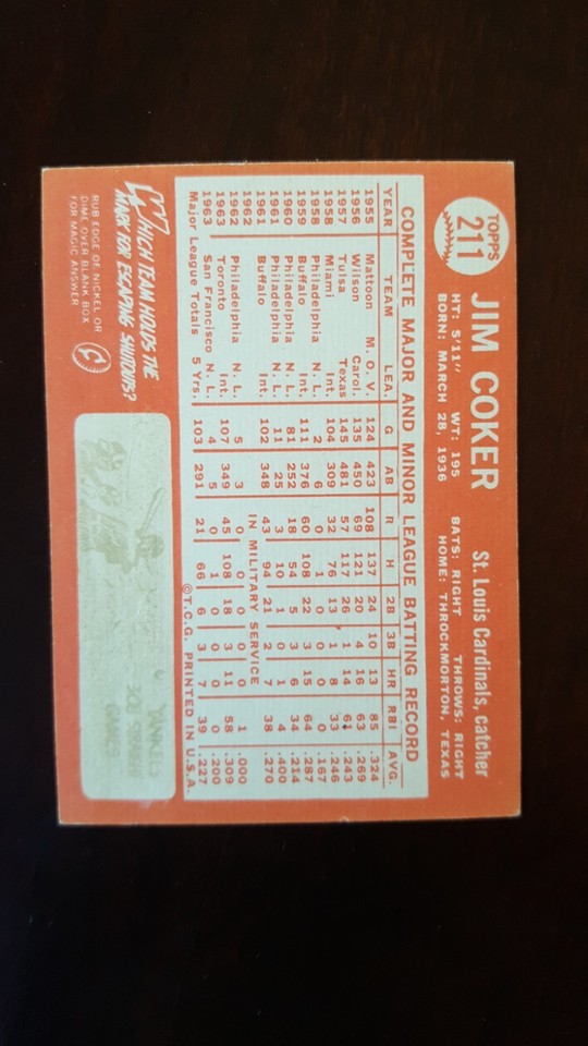 1964 topps baseball cards #211 to #280, complete your set | eBay