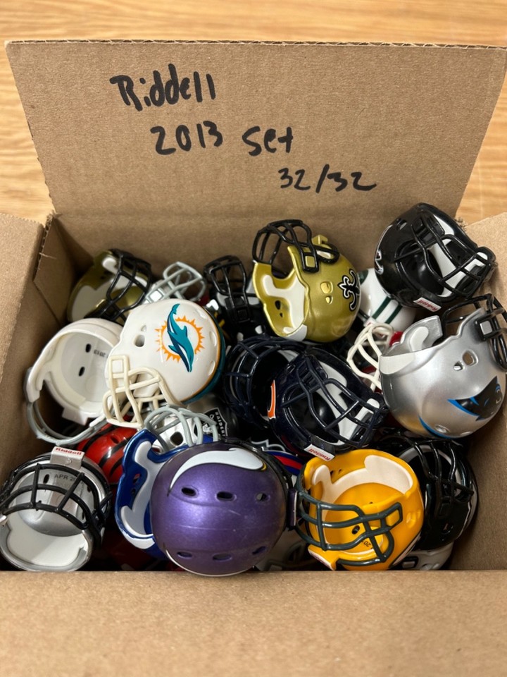 Riddell Mini NFL Football Helmets 32 Teams 1.5" Inches 2013 Complete ...
