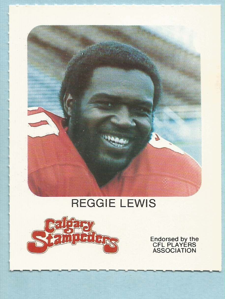 1981 Red Rooster Calgary Stampeders CFL Reggie Lewis San Diego State | eBay
