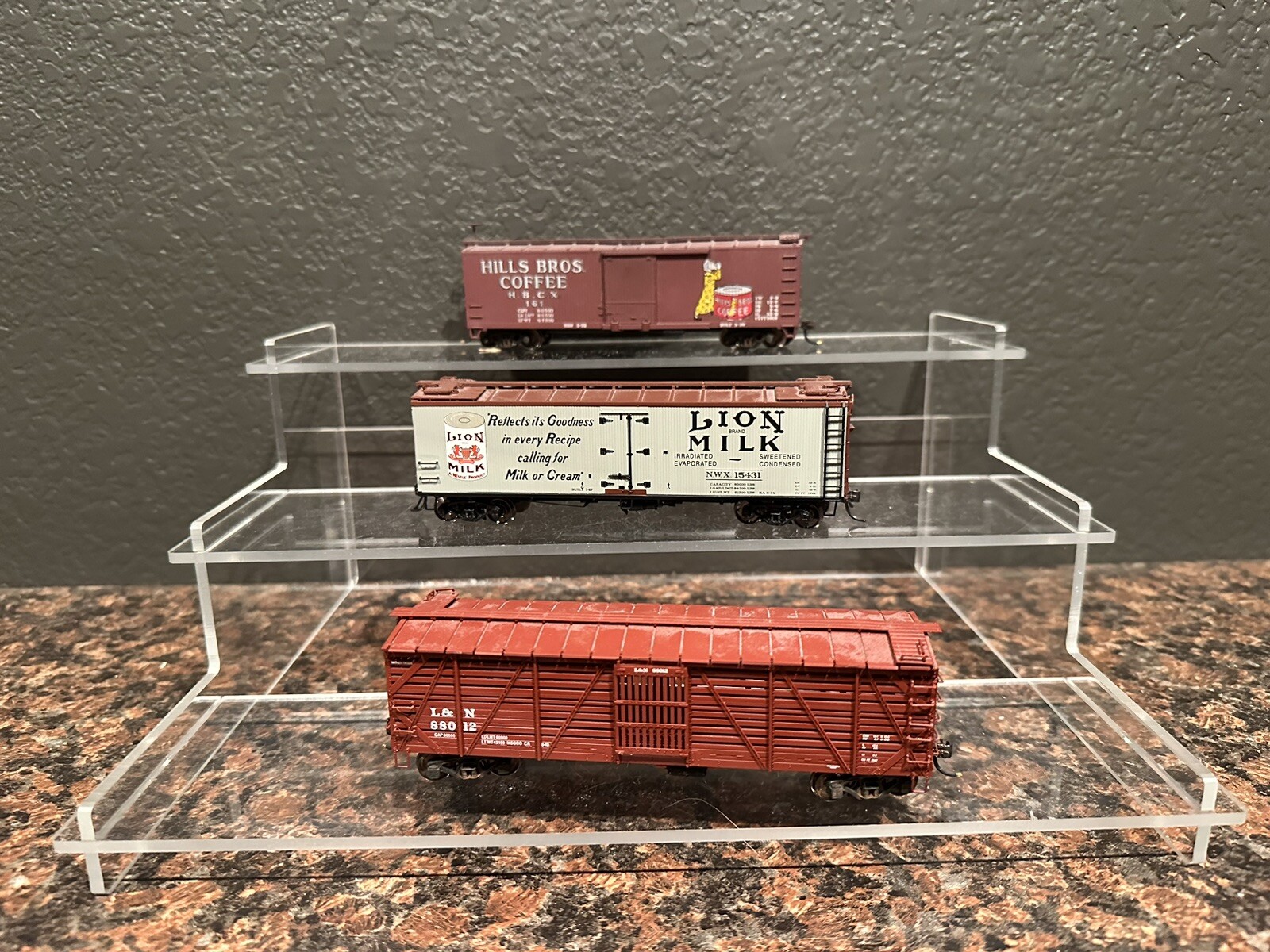 HO Scale Lot Of 3 Athearn Proto 2000 Reefer Boxcar Stock Car Metal ...