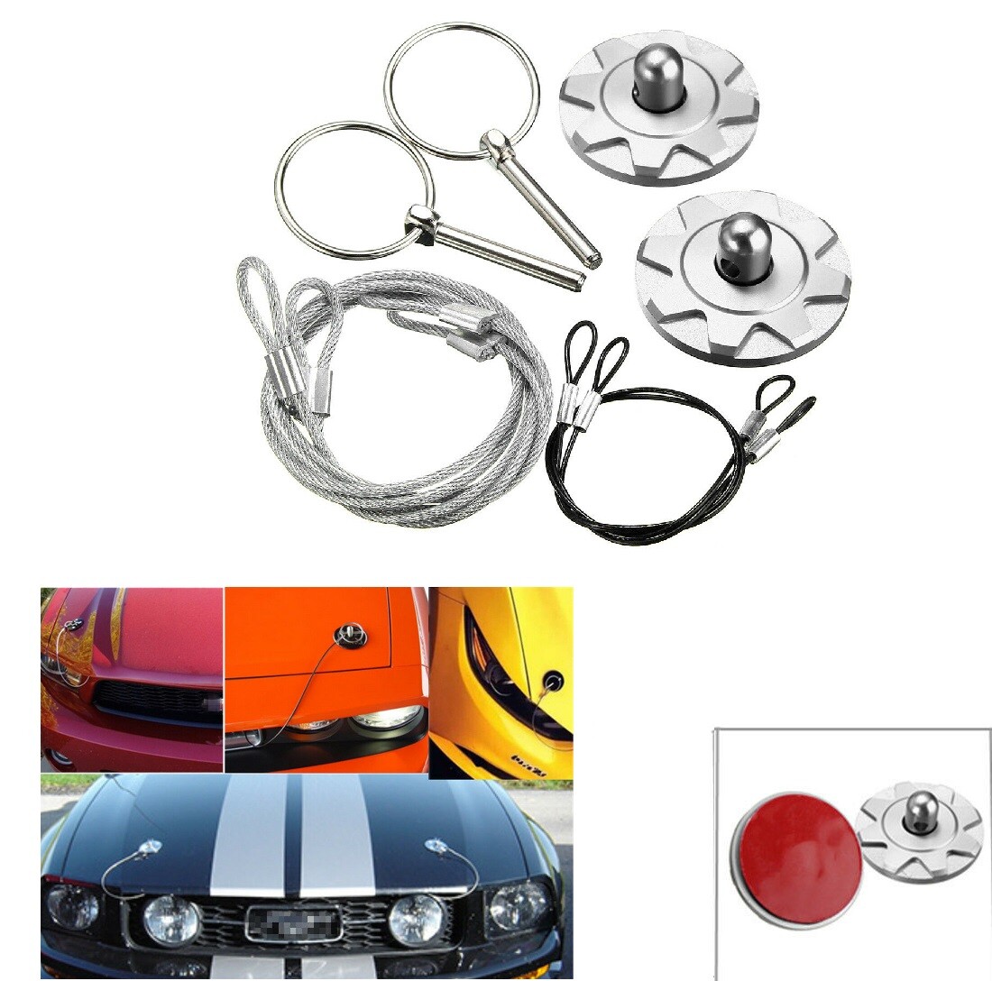 CNC Universal Car Racing Sport Bonnet Hood Pin Lock Latch Appearance ...