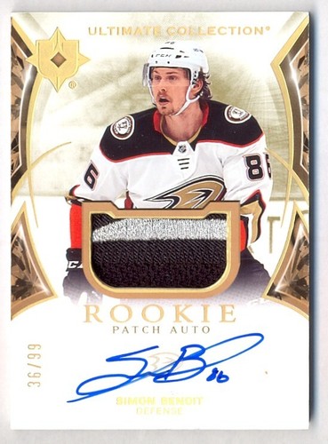 2021-22 Upper Deck Ultimate Collection - Ultimate Rookies Simon Benoit ...