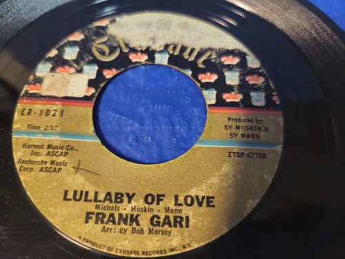 Frank Gari – Lullaby Of Love / Tonight Is Our Last Night - 7" VINYL ...