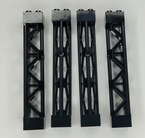 4 Lego Girder Support Pillar Black 95347 From Friends Ninjago & Super ...