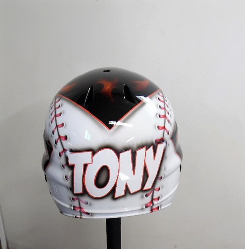 Painted Baseball Helmets