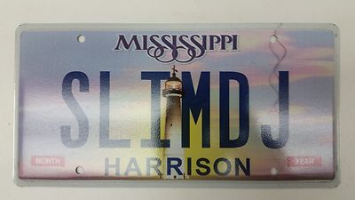 EXPIRED MISSISSIPPI Harrison County "Slim D.J." License Plate SLIMDJ | eBay