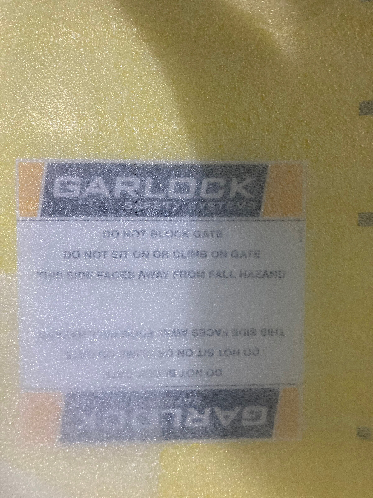 Garlock Safety Systems 301331 Self-Closing Gate,17" L Steel Yellow 20-9 ...