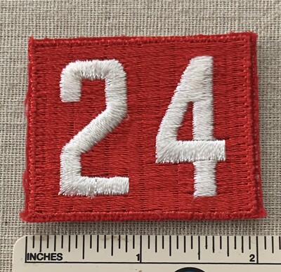 Vintage 1950s BOY SCOUT Troop Number 24 Uniform Badge PATCH BSA Red ...