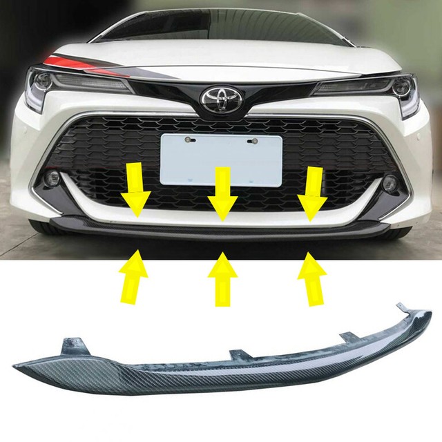 CARBON FIBER Front Bumper Lip Spoiler For TOYOTA Corolla AURIS E210 5 ...