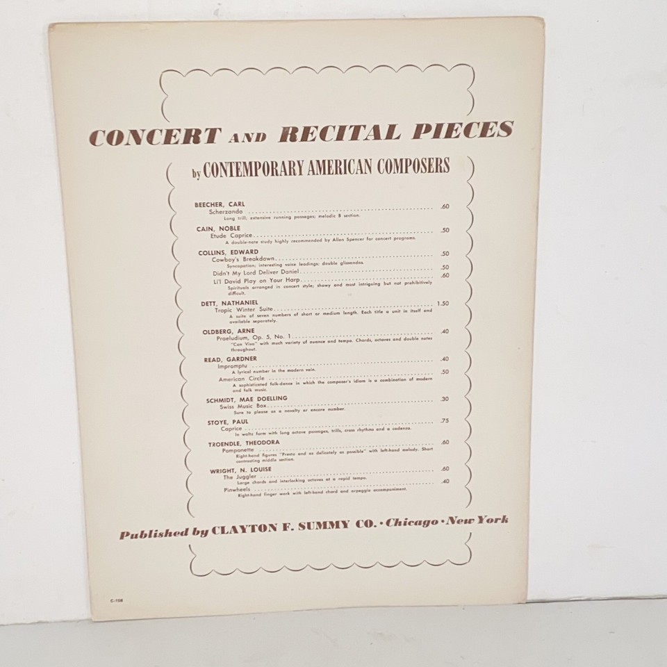 Vintage 1942 Fiddler In The Corner Piano Solo Sheet Music by Theodore ...