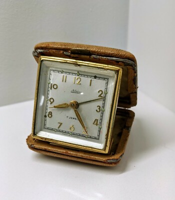 KAISER ANTIQUE TRAVEL ALARM CLOCK 7 JEWELS MADE IN GERMANY ** NOT ...
