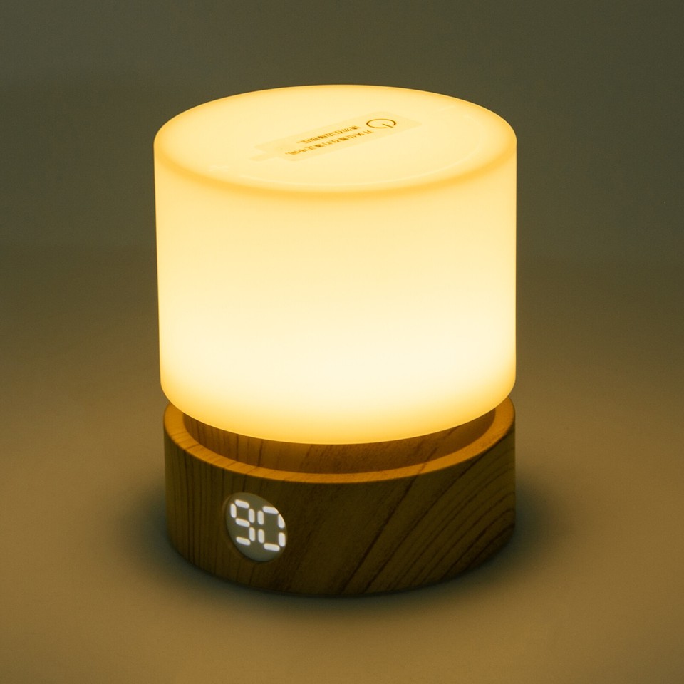 Bedside Night Light Cylindrical Night Light Soft And Non-Glare Night ...