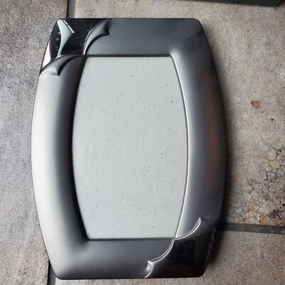 Brushed Silver Picture Frames Metal Rectangle Oval Minimalist Glam ...