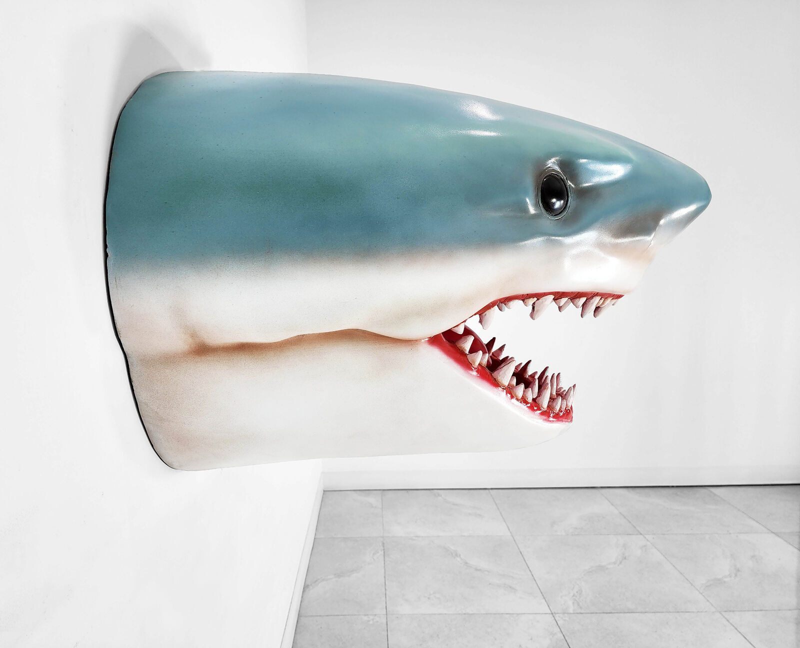 Shark - Shark Statue - Shark Head - Life Size Shark Head - Wall Mount ...