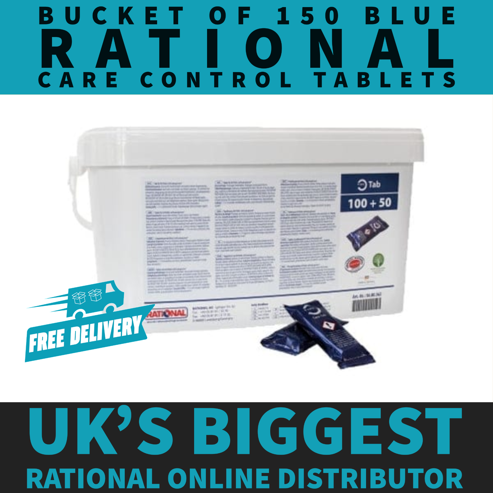 GENUINE Rational Blue Care Control Tablets (150 Tablets) 56.00.562 New ...