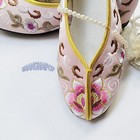 Women Floral Ballerina Slipper Ballet Chinese Slip On Shoe Flat ...