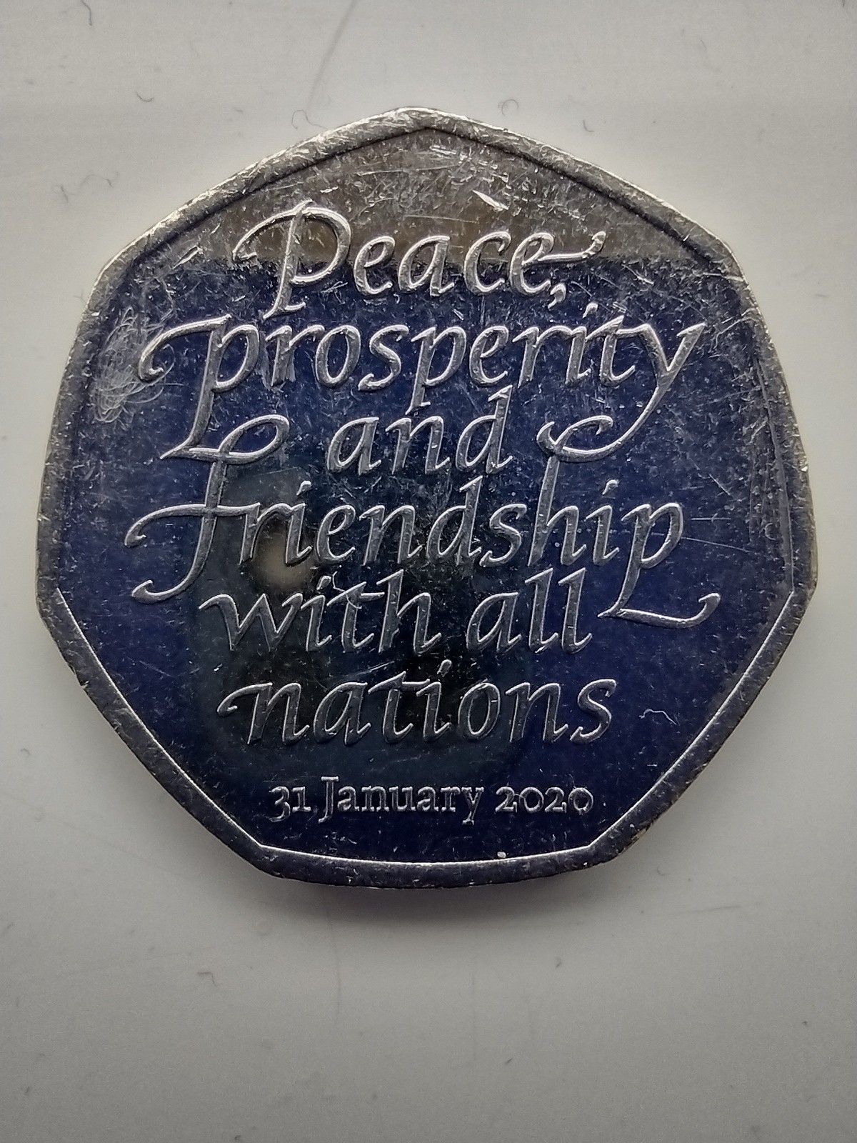 Extremely Rare Protest BREXIT 50p Coin 2020 & a rare Brexit 50p Coin ...