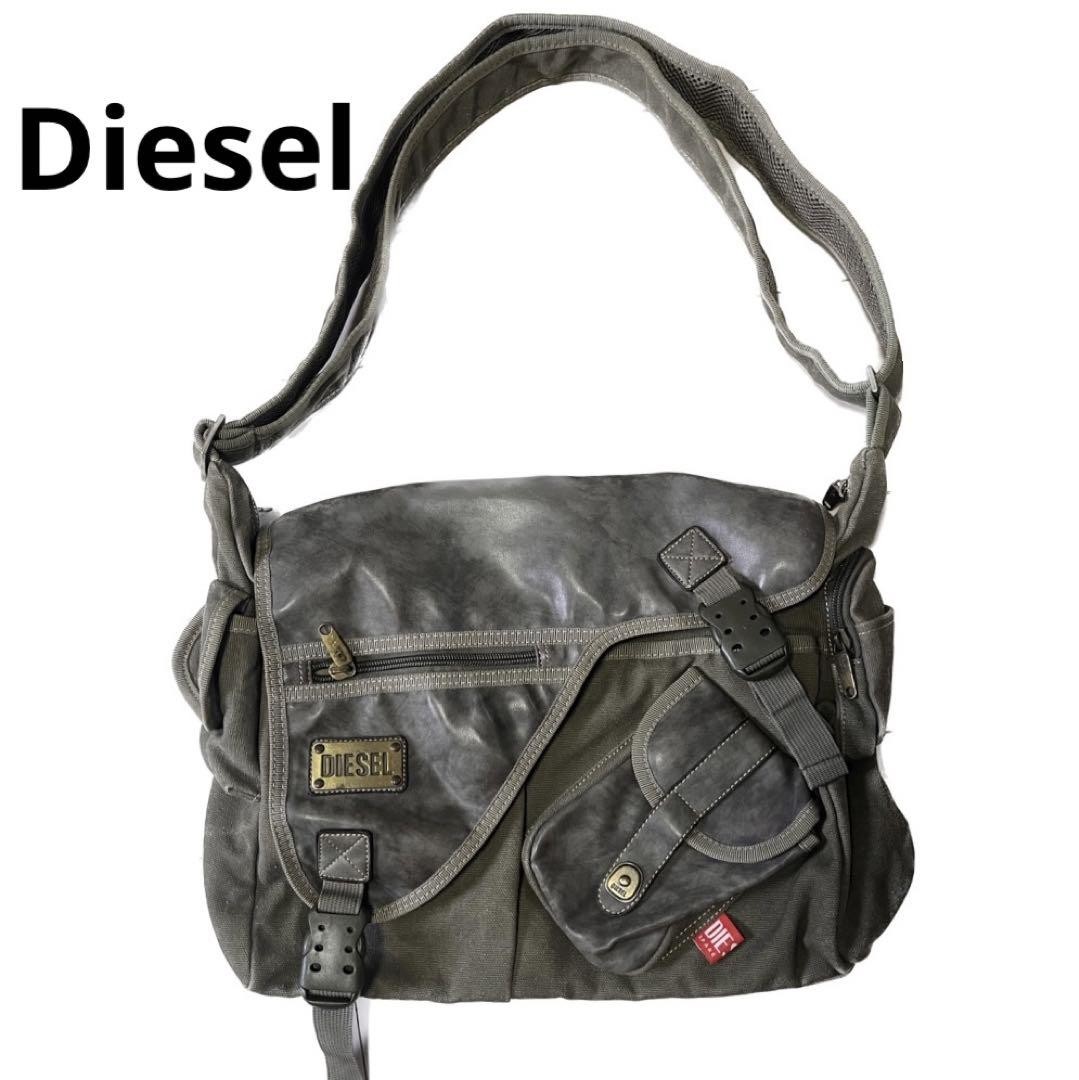 Diesel Men Rare Item 00S Archive Shoulder Military Y2… - Gem