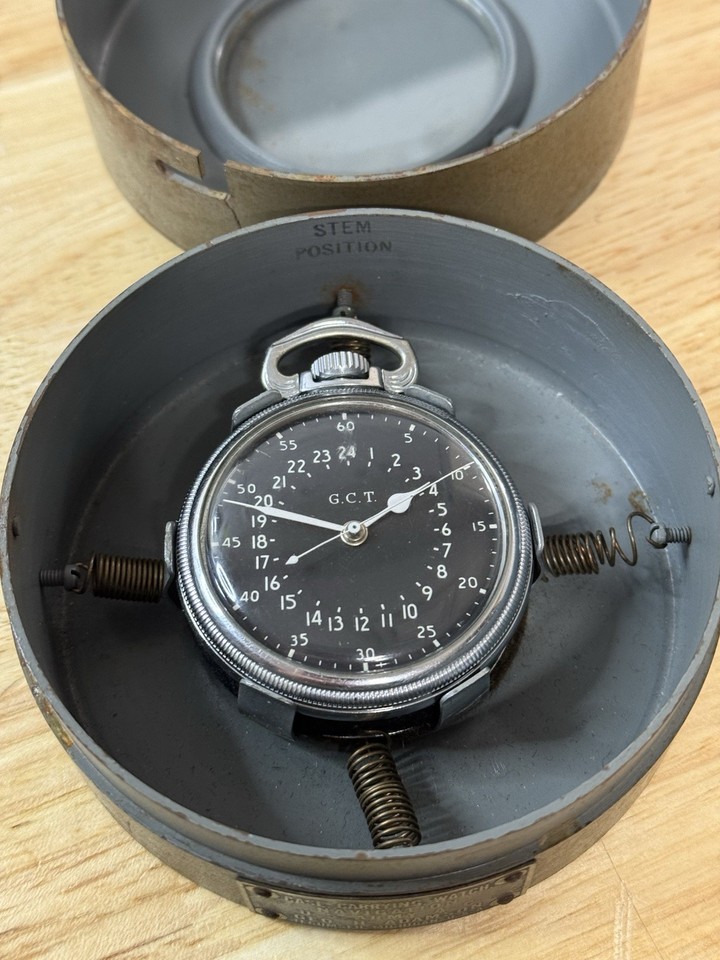 U.S. Army Hamilton 4992B 22J GCT Navigation 24 Hour Watch Shock Proof ...