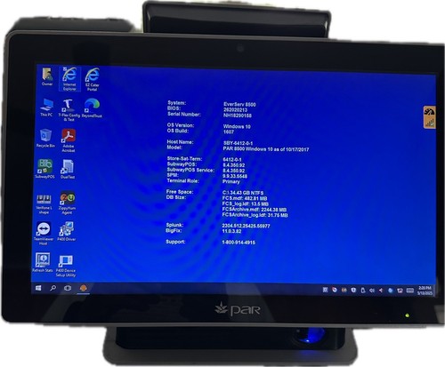 Par Everserv 8500 Series(T8520) All in One POS Touch Screen Computer ...