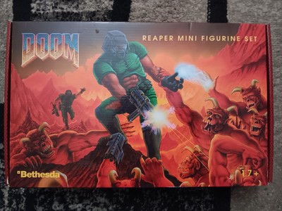 Reaper Miniature Pewter Mini Figurine Set with Doom Box 15 Pieces | eBay