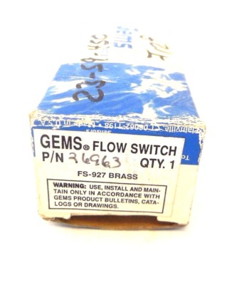 NEW GEMS FS-927 FLOW SWITCH 26963 FS927 | eBay