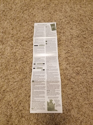 Star Wars CCG Rules Insert/Supplement Sheet Checklist Dagobah Revised ...