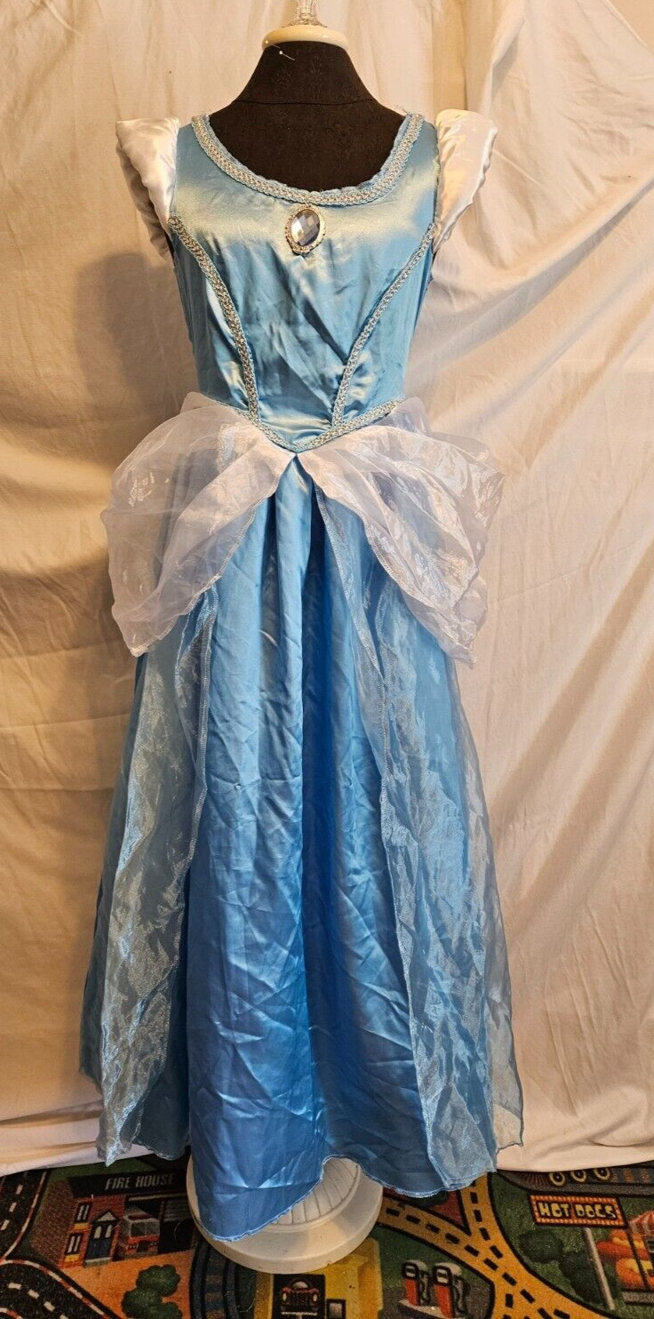 White and Blue Disney Princess Cinderella Dress Size … - Gem