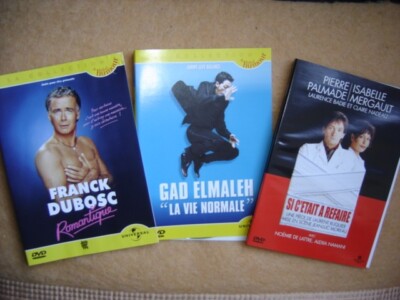 LOT 3 DVD SPECTACLES HUMOUR - FRANCK DUBOSC, GAD ELMALEH, ISABELLE ...