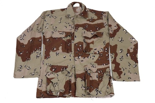 Small XX Short- US Army BDU Desert Storm Chocolate Chip Camo Jacket ...
