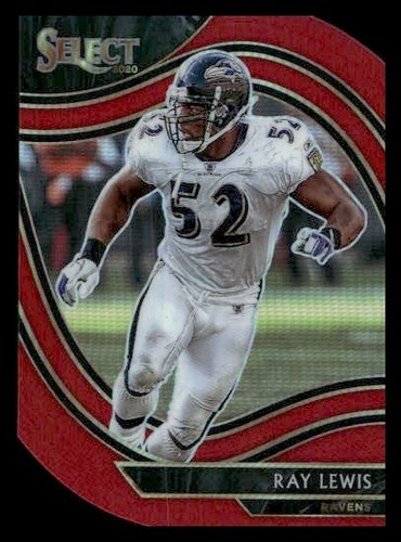 2020 Panini Select #318 Ray Lewis Red Prizm Die Cut Baltimore Ravens | eBay