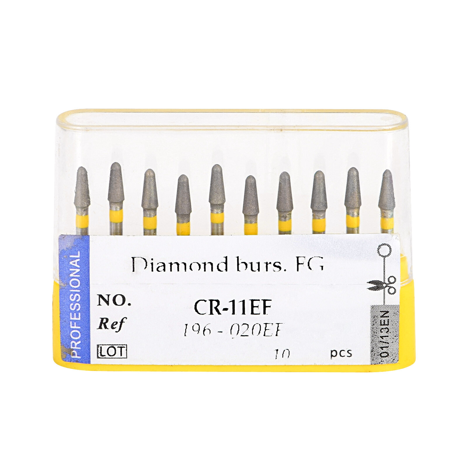 28 Types Dental Diamond Burs High Speed Handpiece Friction Grip 1.6MM ...