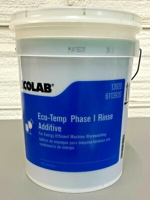 Ecolab Eco-Temp Phase I Rinse Additive for Machine Warewashing 5 ...