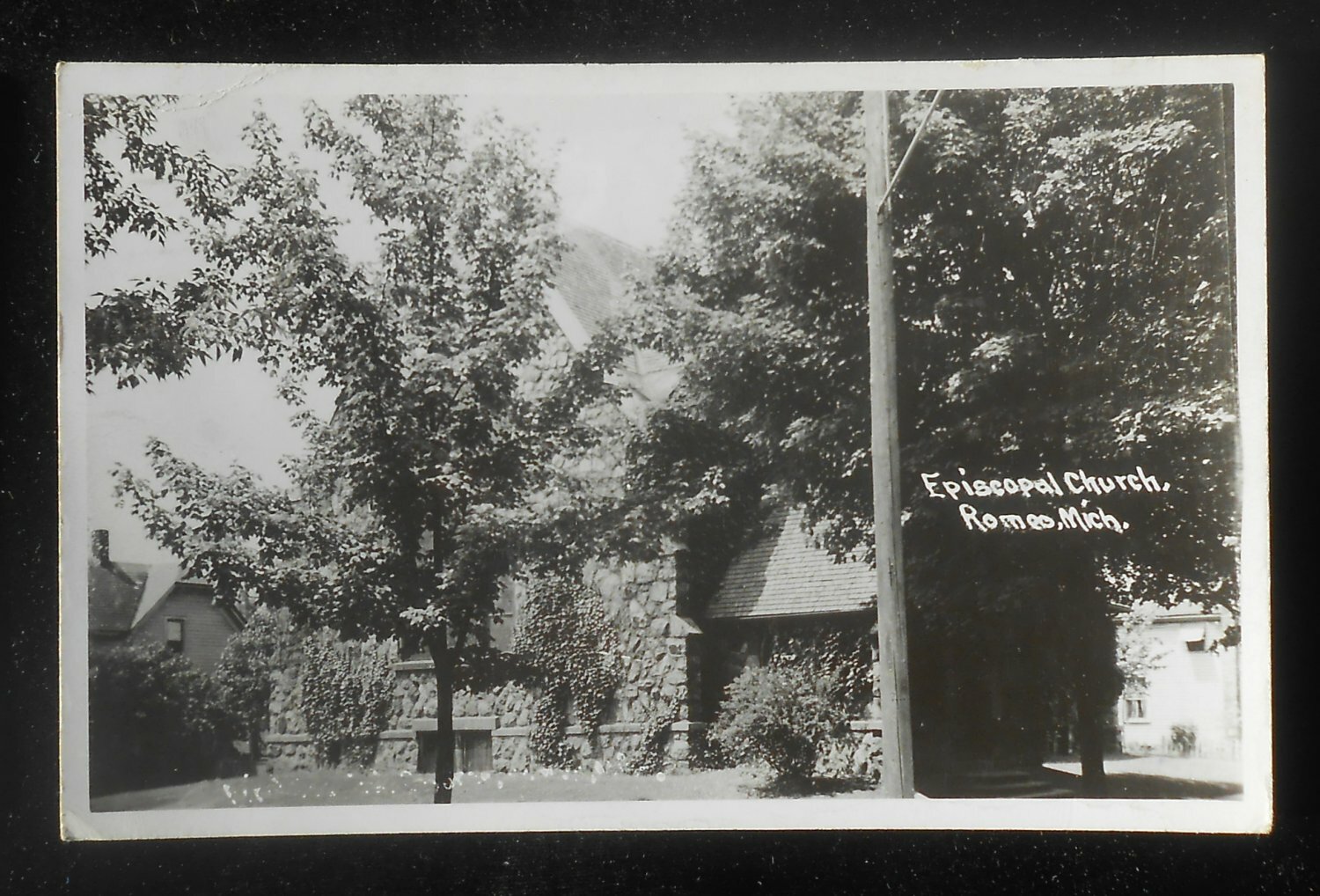 RPPC 1951 Episcopal Church Romeo MI Macomb Co Michigan | eBay