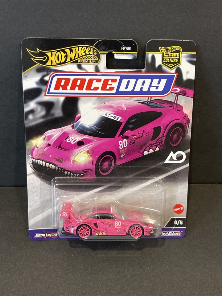 Hot Wheels Premium Roxy Porsche Race Day 911 GT3 R Pink Chase 0/5 | eBay