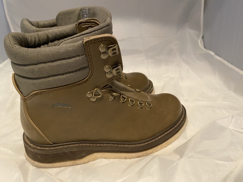 Simms Freestone Felt Sole Fly Fishing Wading Boots Brown Leather Men's ...